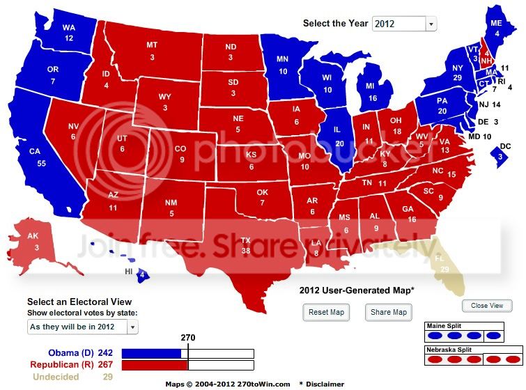 So I was playing around with the interactive electoral map - Page 2 ...